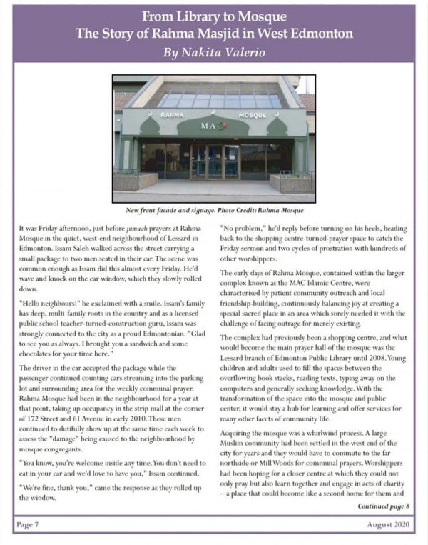 From Library to Mosque - MAC