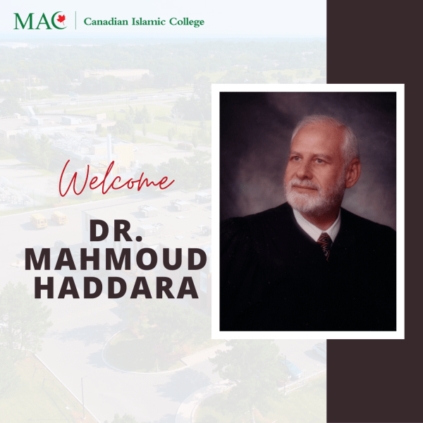 Introducing Dr. Mahmoud Haddara: New Dean of the Canadian Islamic ...